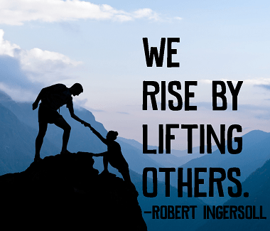 We Rise By Lifting Others – Nikkyo's blog